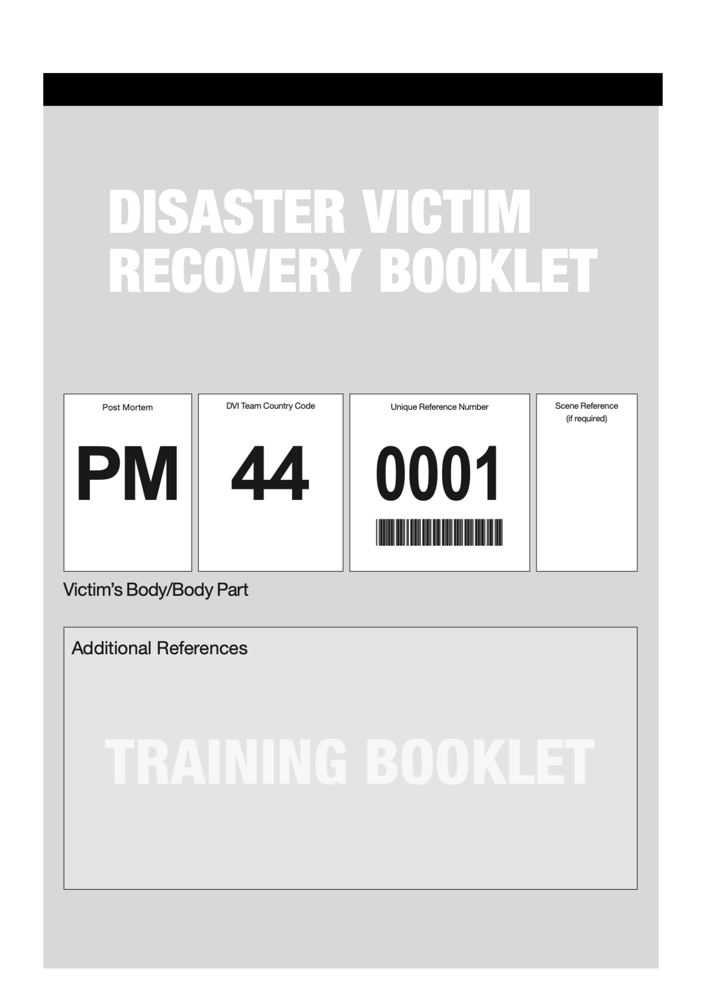 Disaster Victim Recovery TRAINING Booklet – DVIKIT