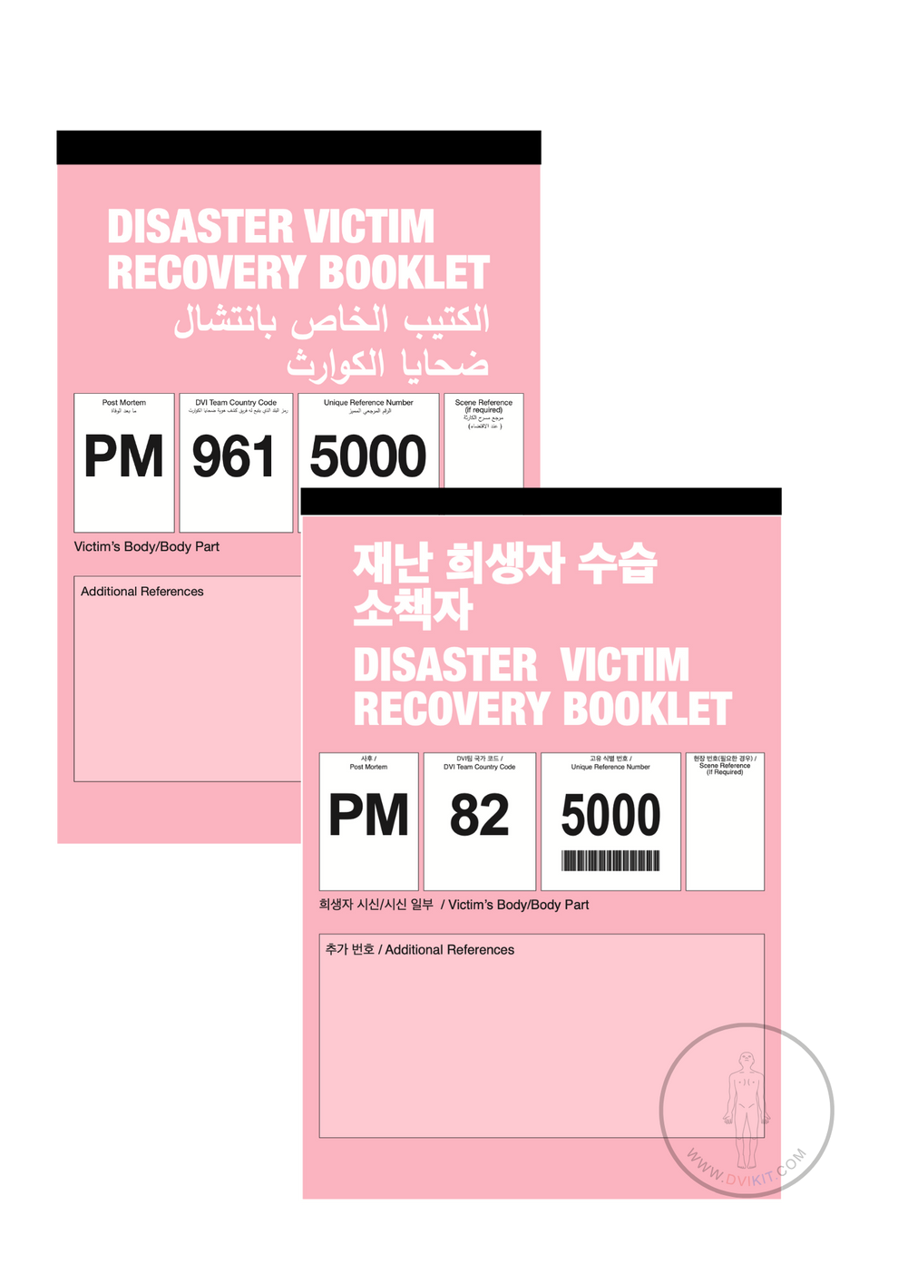 Disaster Victim Recovery LIVE Booklet (International Country Code) – DVIKIT